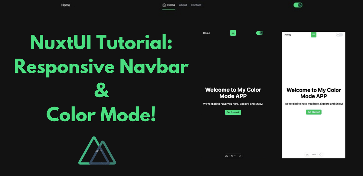 Building a Responsive Navbar with ColorMode in NuxtUI :Complete Guide(2024) | by Aysegul Karadan ...