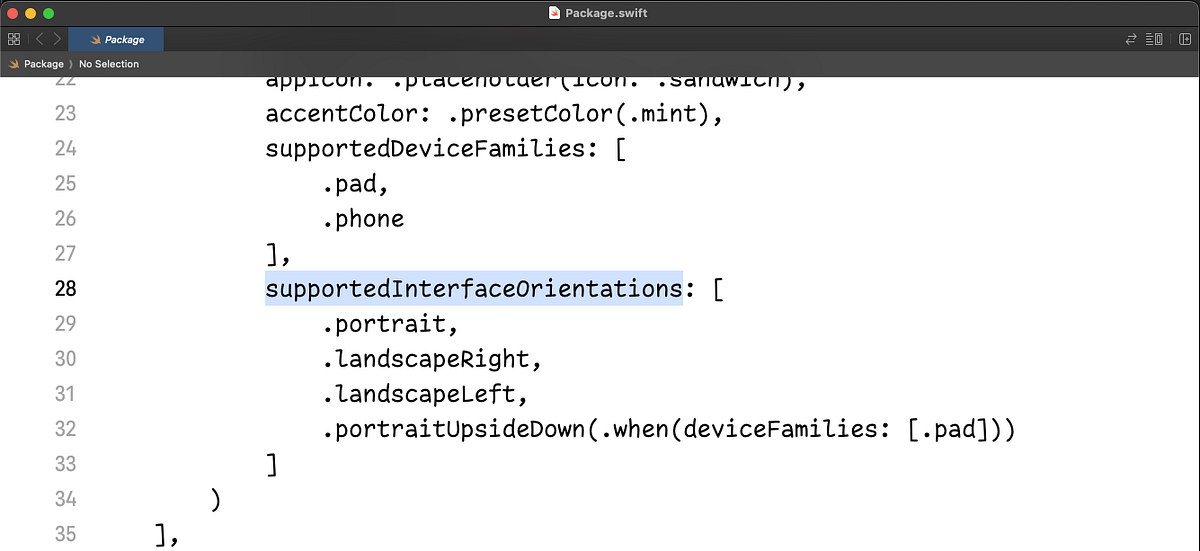指定 App Playgroundswiftpm 的 App 方向 彼得潘的 Swift Ios App 開發問題解答集 Medium