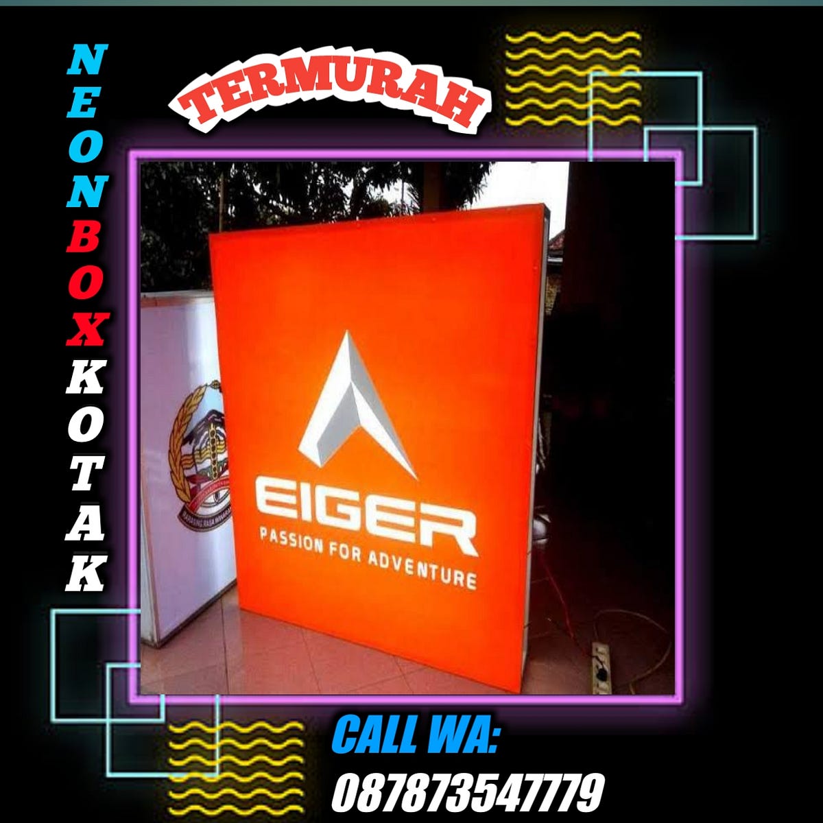 TERMURAH,Neon box Acrylic,Neon box Bogor,Neon box Cafe,Neon box Design ...