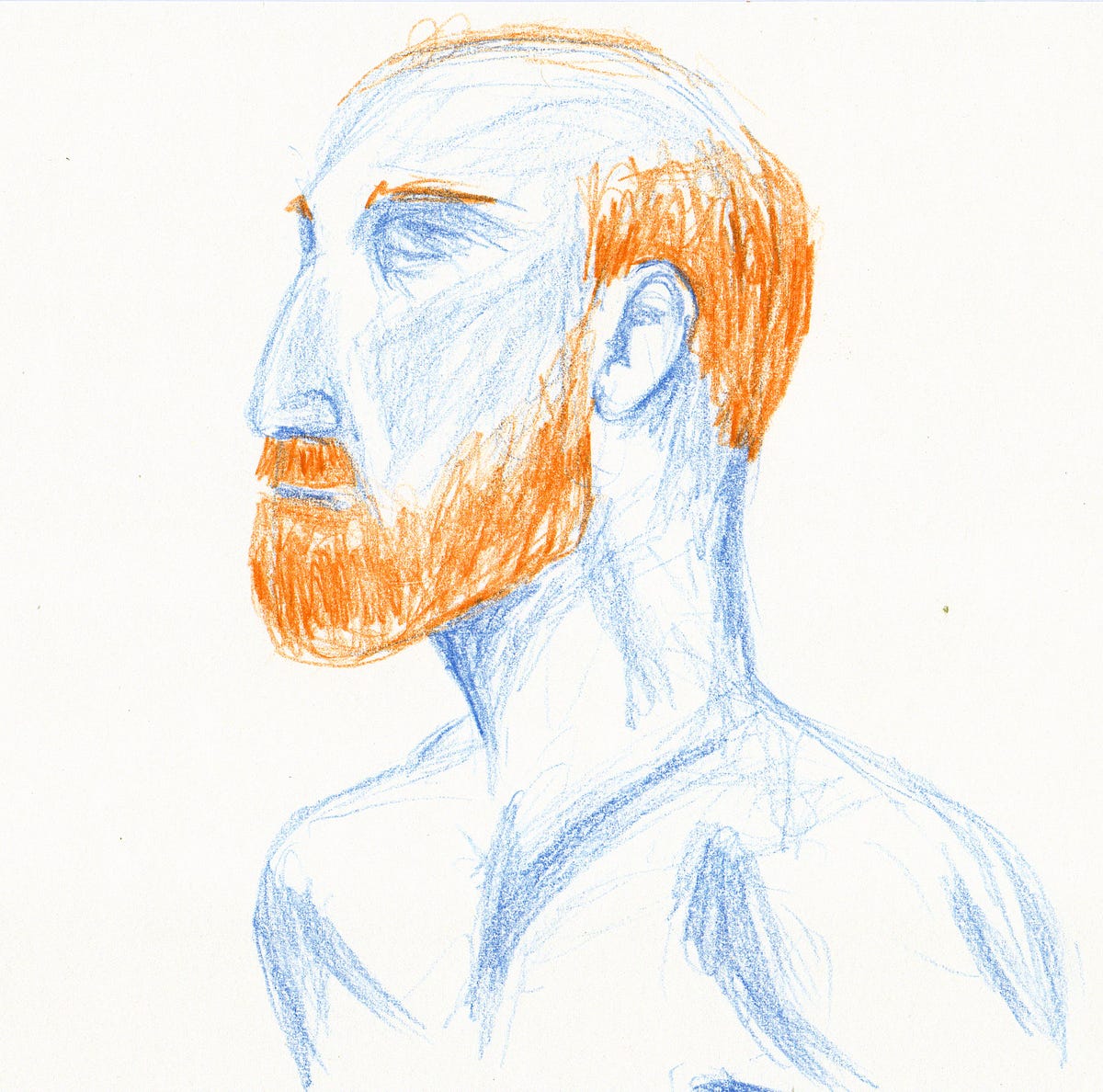 Life Drawing: Lots of beards and abstract skin! | by James Grigg | Nude ...