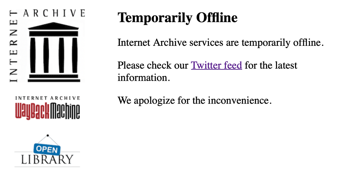 The Internet Archive is Far Too Fragile | by Ben Zotto | Medium