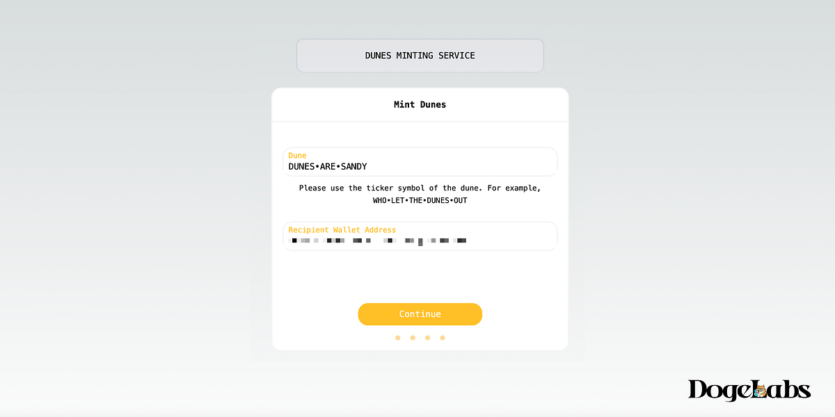 How to mint Dunes? Your Non-Custodial Dunes Minting Service is LIVE! | by Doge Labs | drc-20 ...