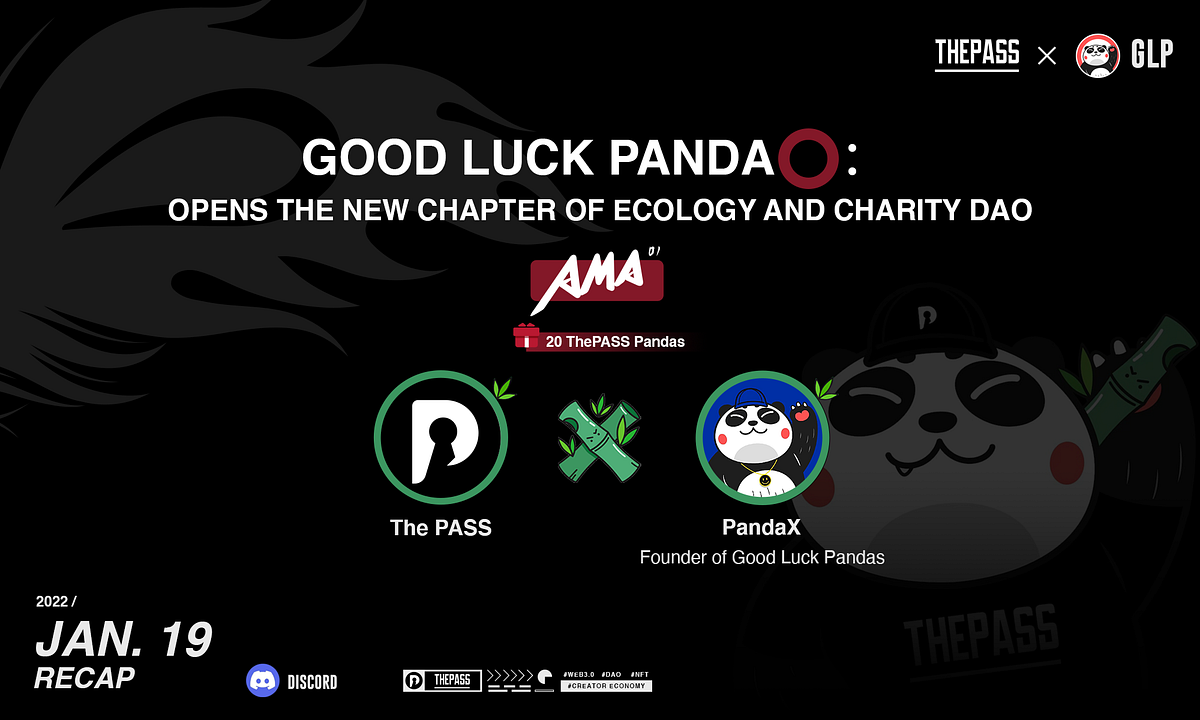 AMA Recap: ThePASS & Good Luck Pandas open the new chapter of ecology ...