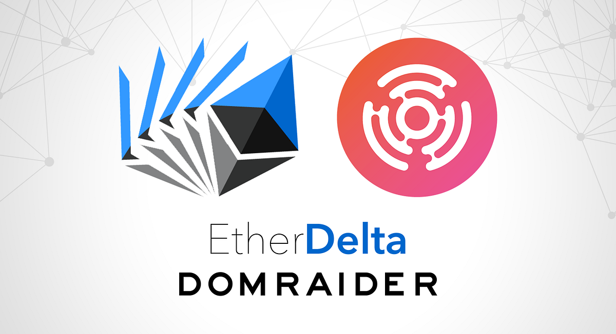 Etherdelta has listed DRT (DomRaider Token) | by Domraider Team | Auctionity | Medium