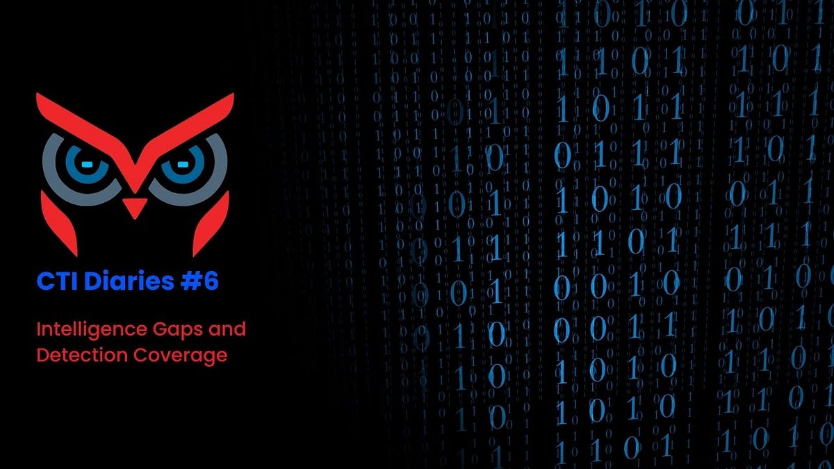 CTI Diaries #6: Intelligence Gaps and Detection Coverage | by Deniz Topaloglu | Aug, 2025 | Medium