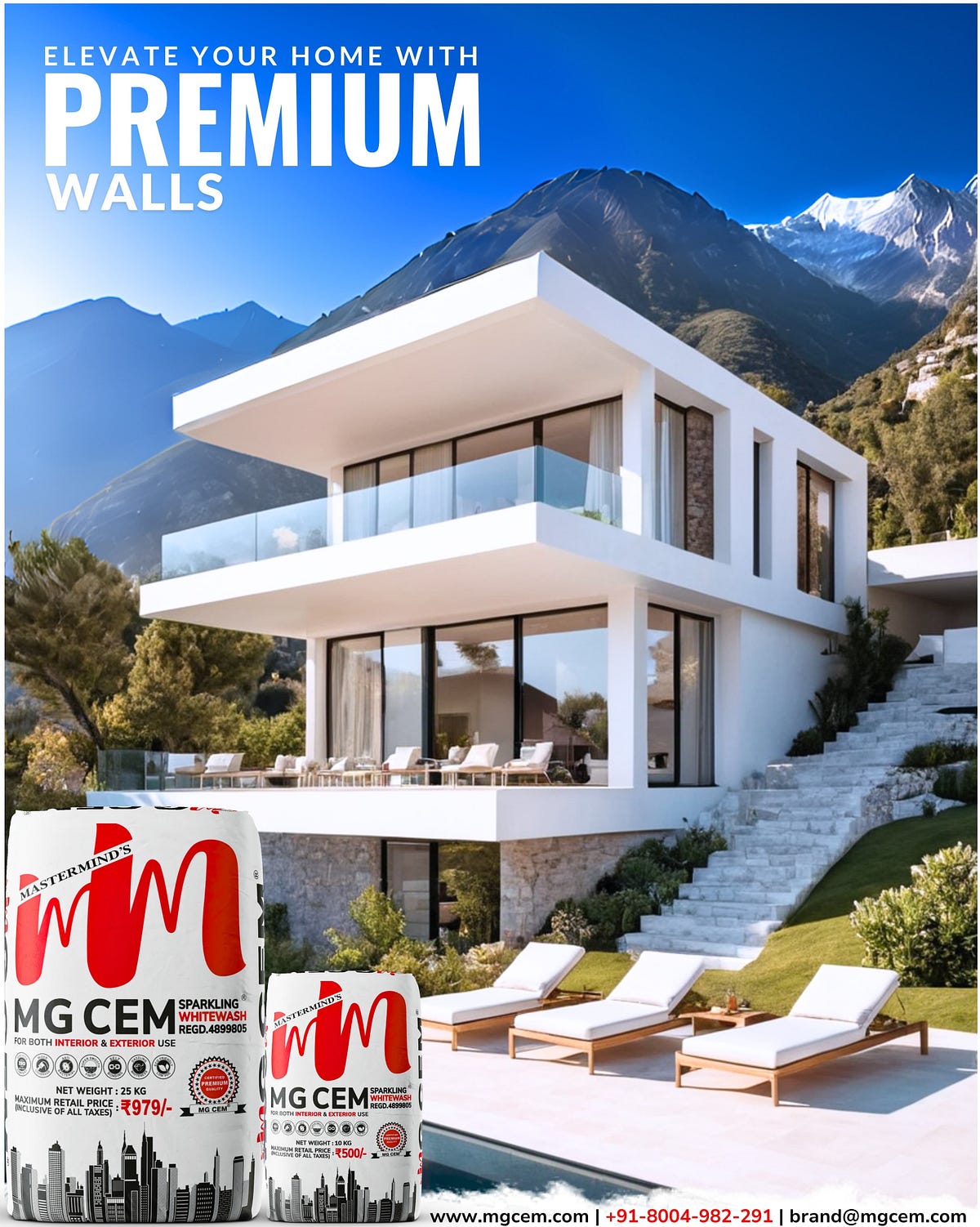 Elevate your home with Premium Walls by India’s No.1 White Cement Wash ...