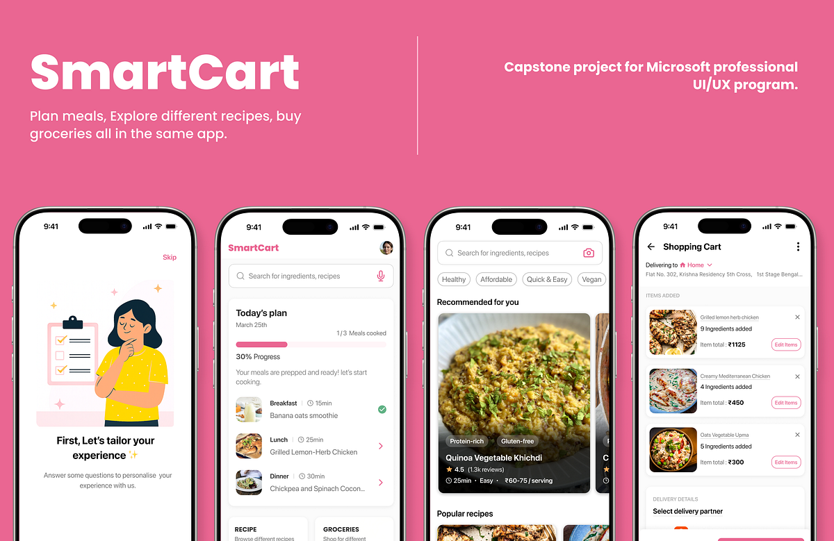 SmartCart: making daily food choices easy| UX case study | by Avin ...