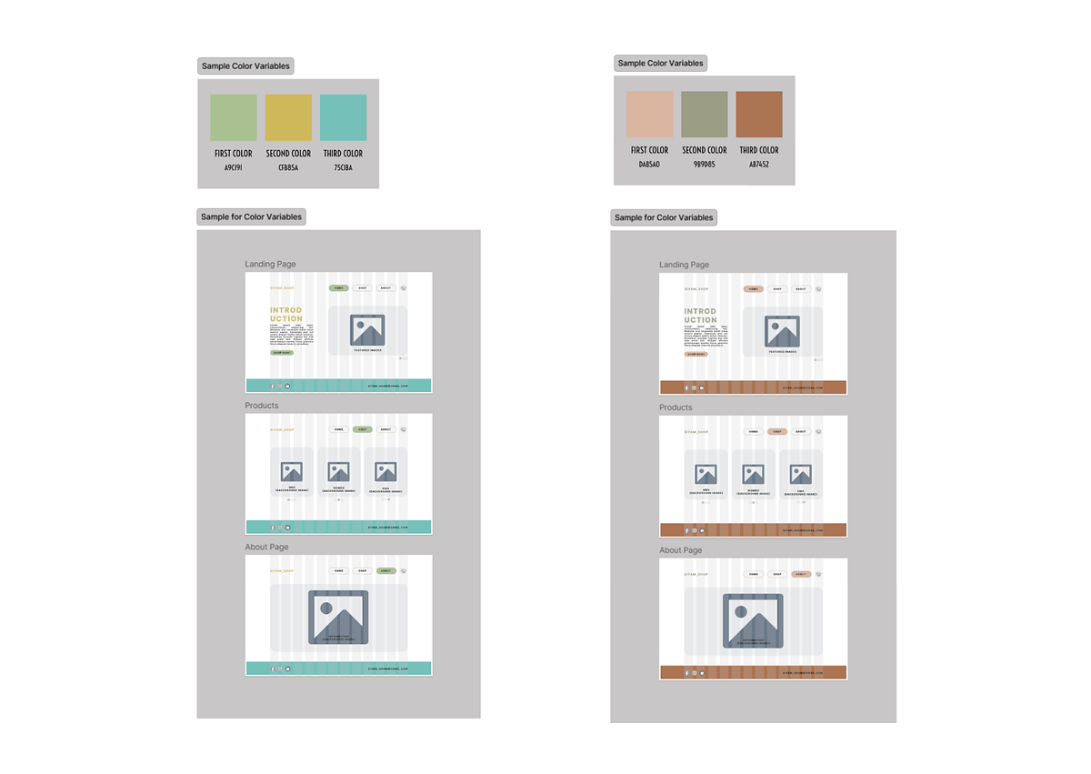 Color Variables on Small Business Website | by Shamelle Calcetas | Sep ...
