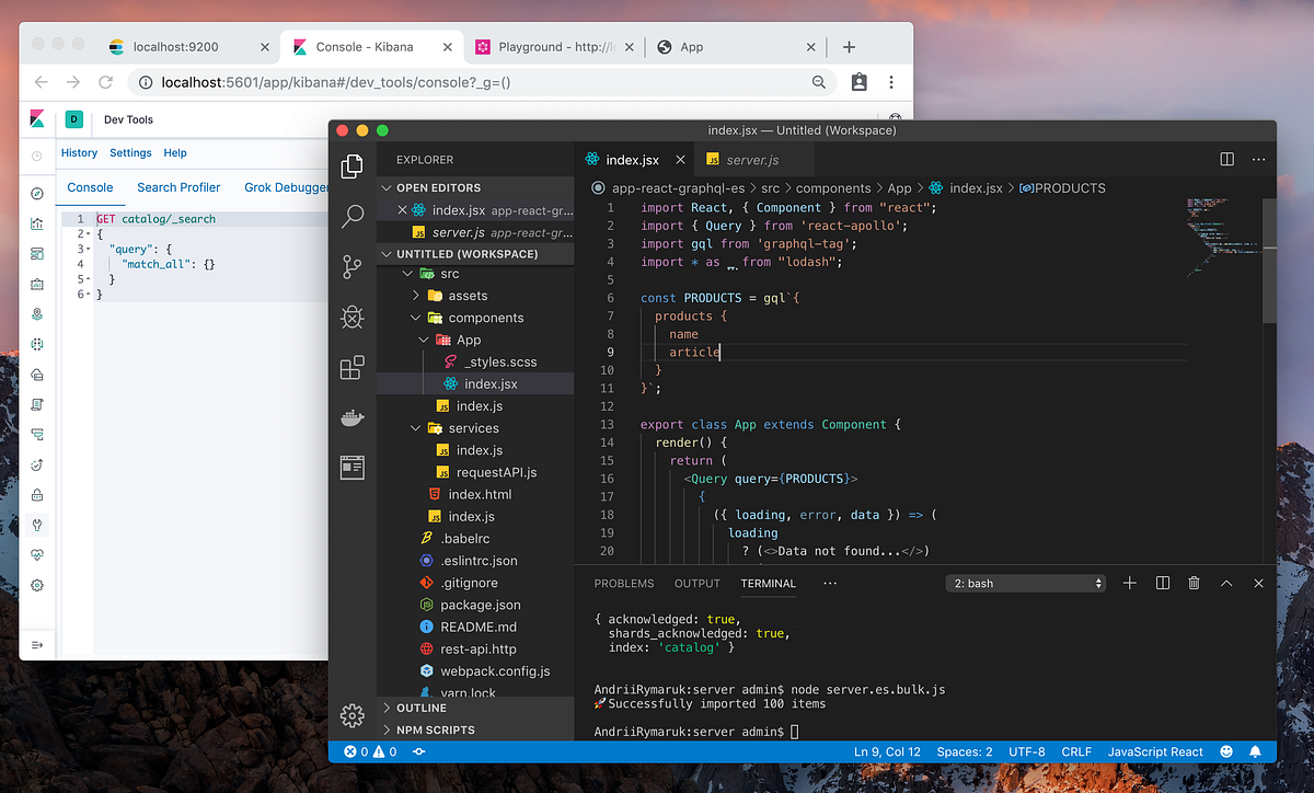 🚀 ElasticSearch, GraphQL, React, Node+Express🤯! How? | by | Medium