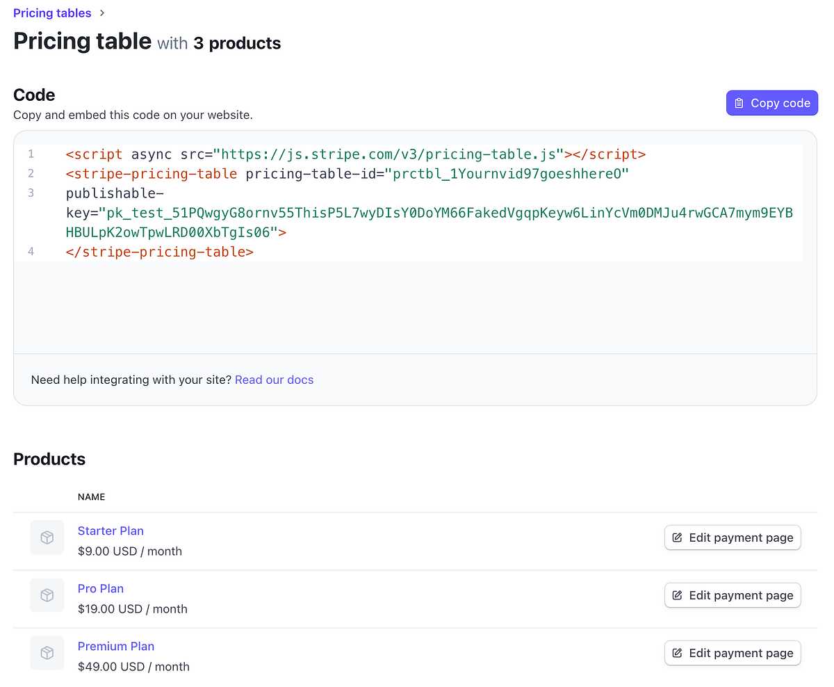 Integrate Stripe Embedded Pricing Table with User Accounts: A Step-by-Step Guide | Medium