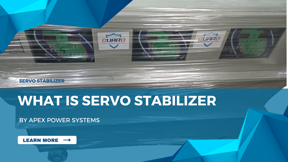 What is a servo stabilizer?. A servo stabilizer is a device that is ...