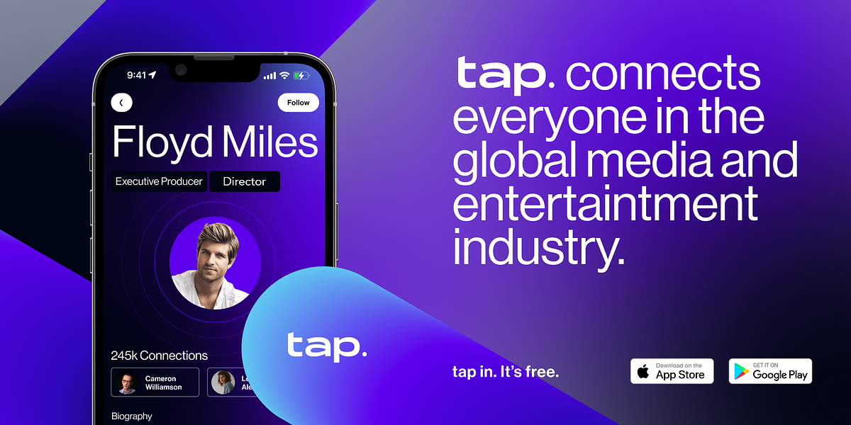 The first-ever app that connects everyone in the entertainment | by tap. | Medium