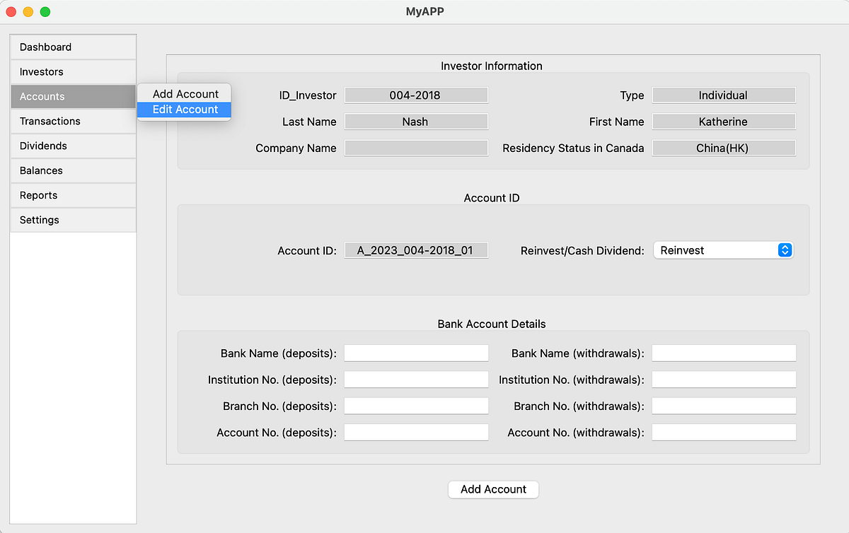 How to Build an Online Database APP by Python, PySide6 and Google Sheets (6): Edit Account | by ...