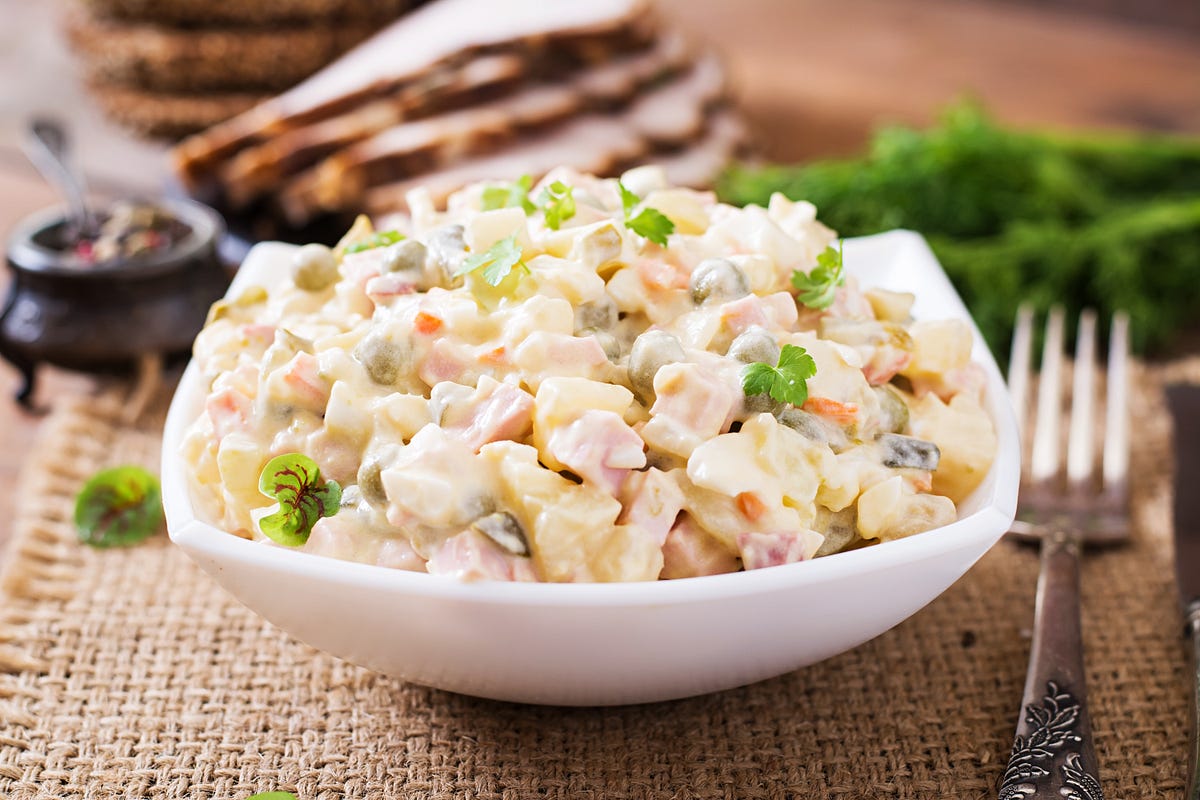 Easy Russian Salad Recipe. Looking for a perfect salad for your… | by Alee | Medium