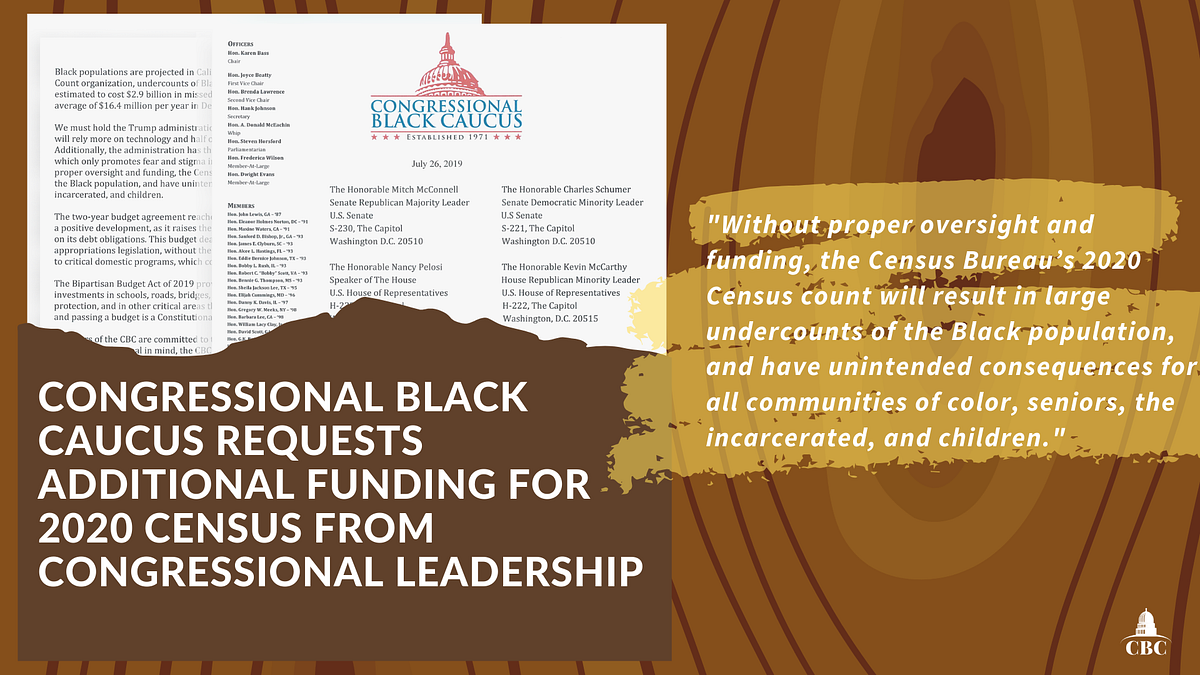 Congressional Black Caucus Requests Additional Funding for 2020 Census ...