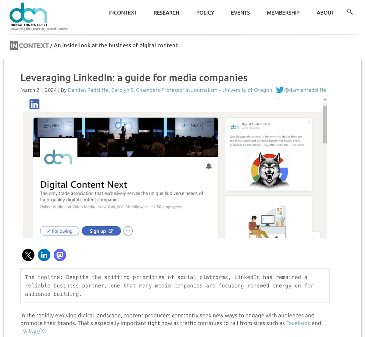 How can media companies better leverage LinkedIn? - Damian Radcliffe ...