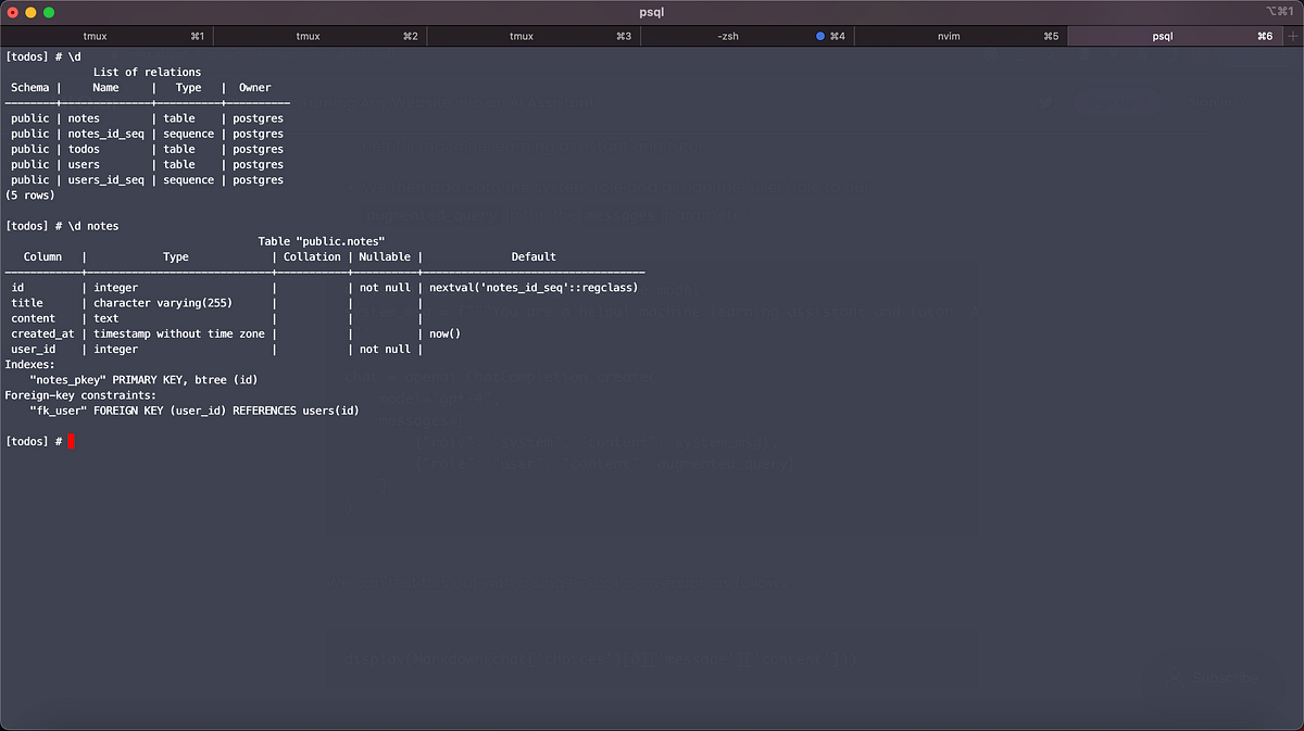 The Potential of a GPT-based PostgreSQL Assistant | by noah | Medium