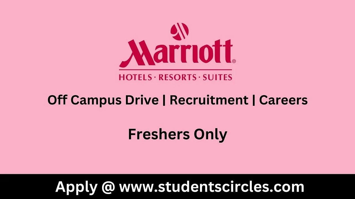Marriott International Off Campus Drive 2023 | Fresher | Direct Link ...
