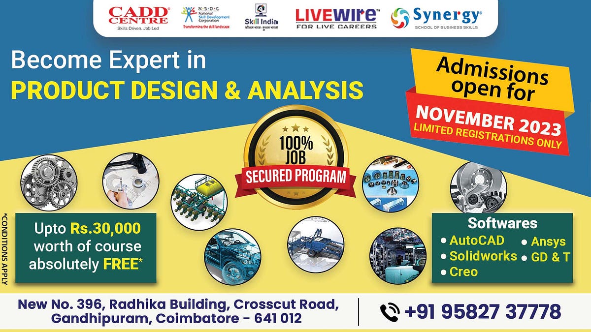 Expert In Product Design - Cadd centre Coimbatore - Medium