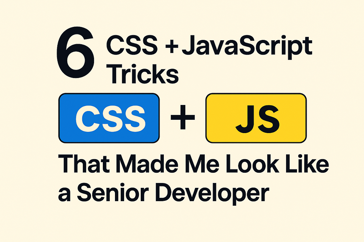 6 CSS + JavaScript Tricks That Made Me Look Like a Senior Developer | by CodeOrbit | Medium