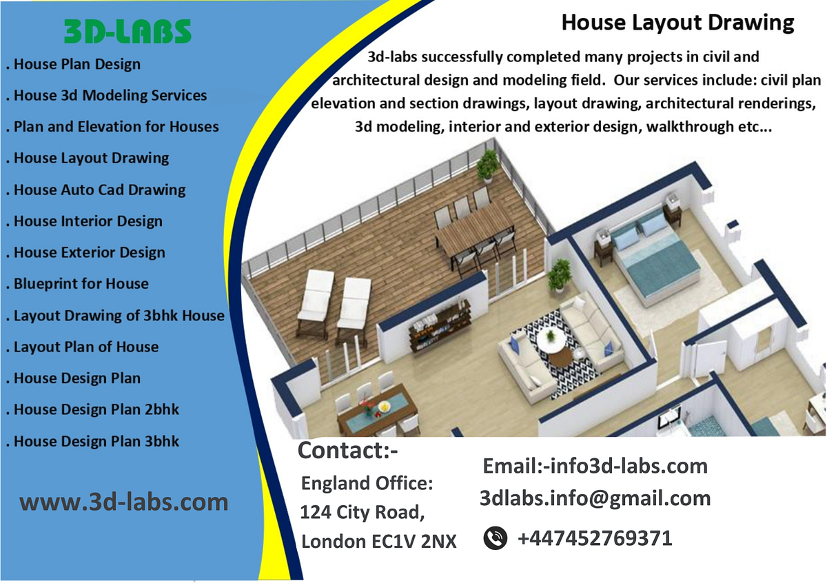 House Layout Drawing In UK - Design manager - Medium