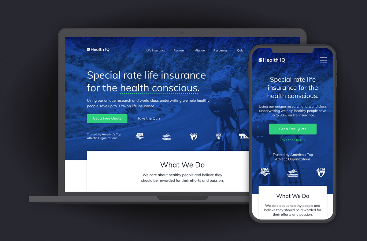 Health IQ Homepage Redesign. The Design Challenge that I submitted ...