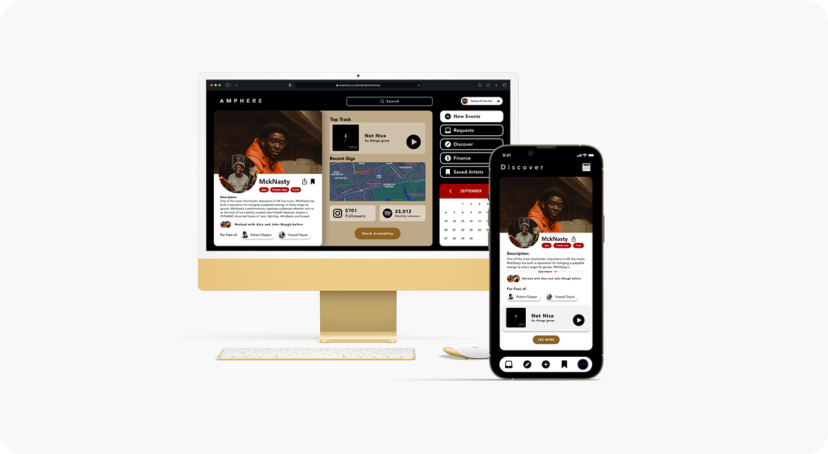 Amphere — A LinkedIn for Musicians | by Isaac Ng | Isaac’s Portfolio ...