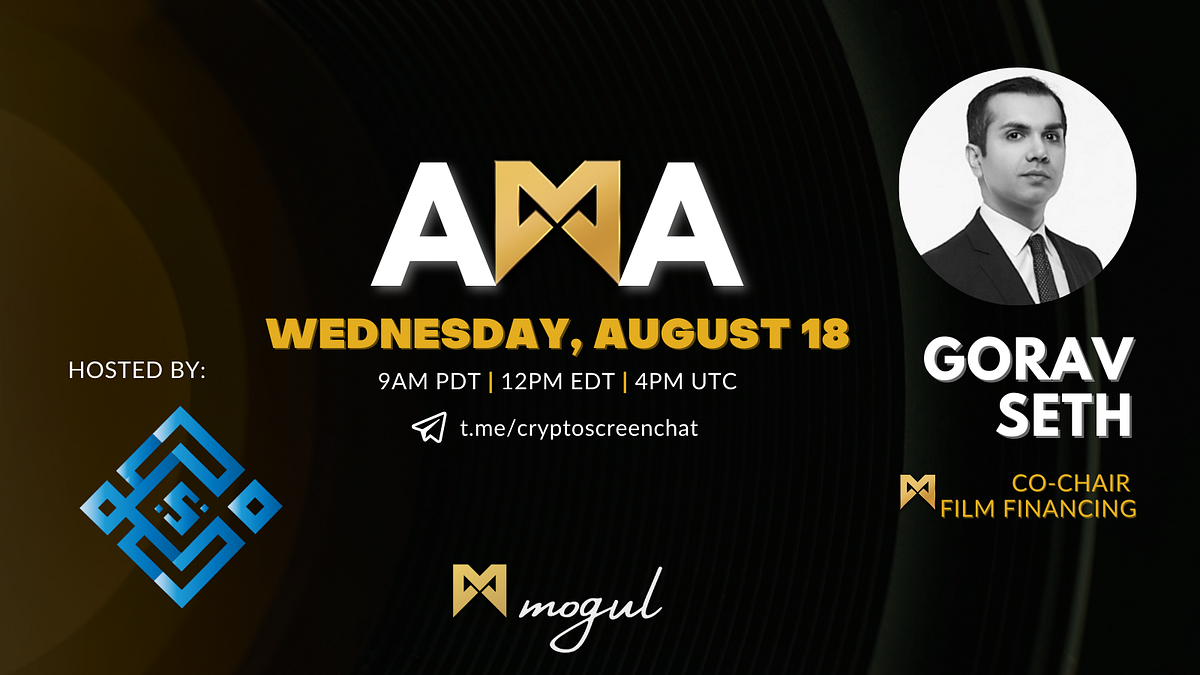 CryptoScreen x Mogul Productions AMA Recap | by Naj | Medium