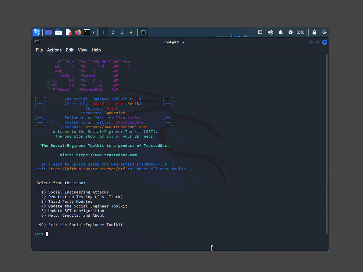 Social Engineering with SET. Launched the Social-Engineer Toolkit… | by ...