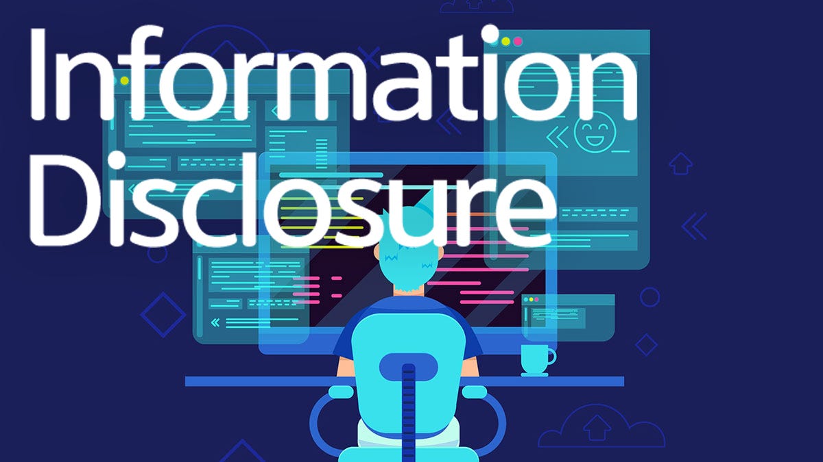 Increasing impact of Information Disclosure — Full Account Takeover ...