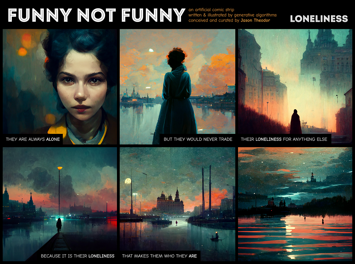 Loneliness. Funny Not Funny is a comic strip with… | by Jason Theodor ...