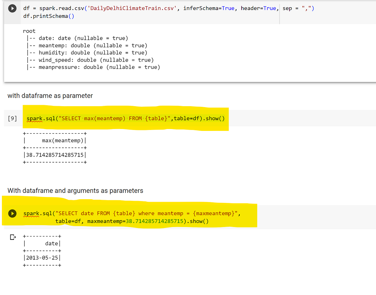 Spark SQL with Parameterized Statements - Deepa Vasanthkumar - Medium