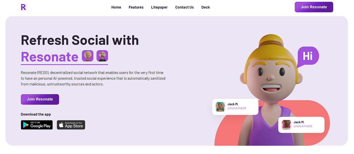 Resonate: New kid on the block. Resonate is a blockchain based Social ...