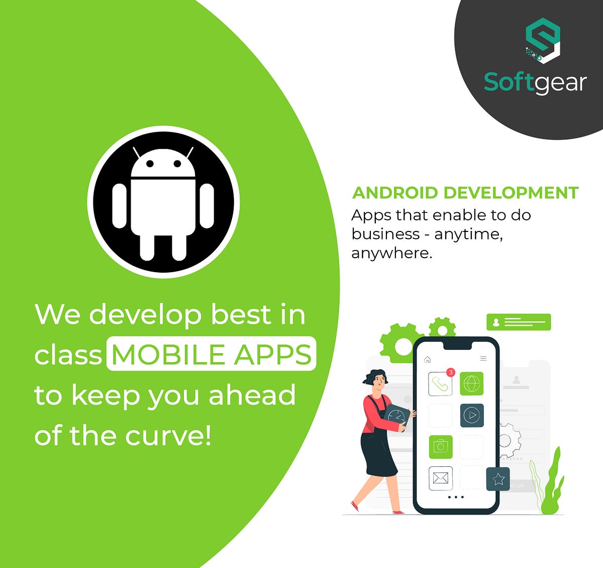 Mobile App Development. We provide you quality app solutions at… | by Softgear Technologies | Medium