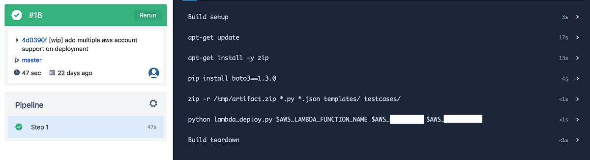 Deploying lambda function to multiple AWS accounts with Bitbucket Pipelines | by Tempo Tam | Medium