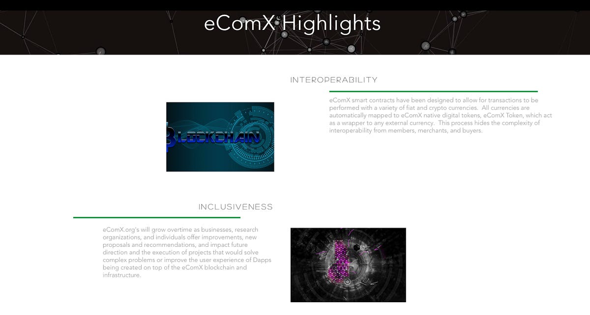 eComX — INTEROPERABILITY AND SCALABILITY | by eComX Corporation | Medium