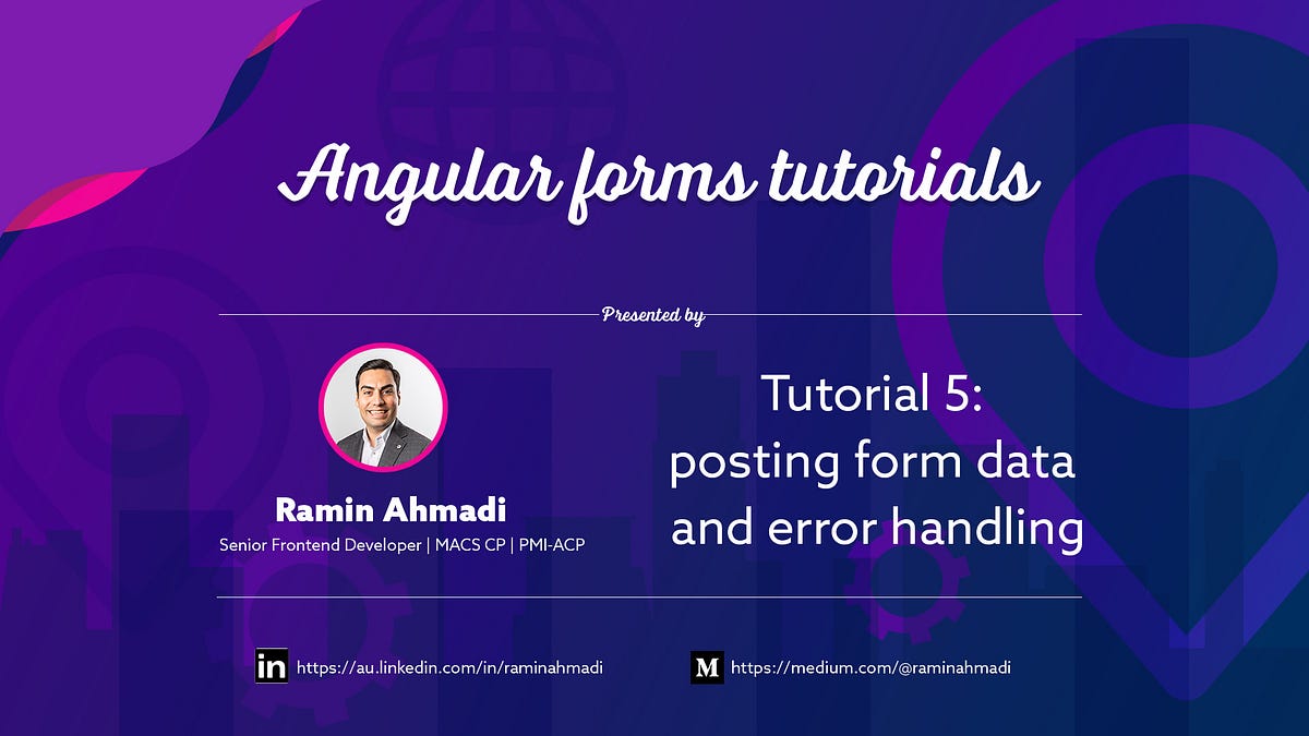 Angular forms with GitHub example — tutorial 5: posting form data and error handling | by Ramin ...
