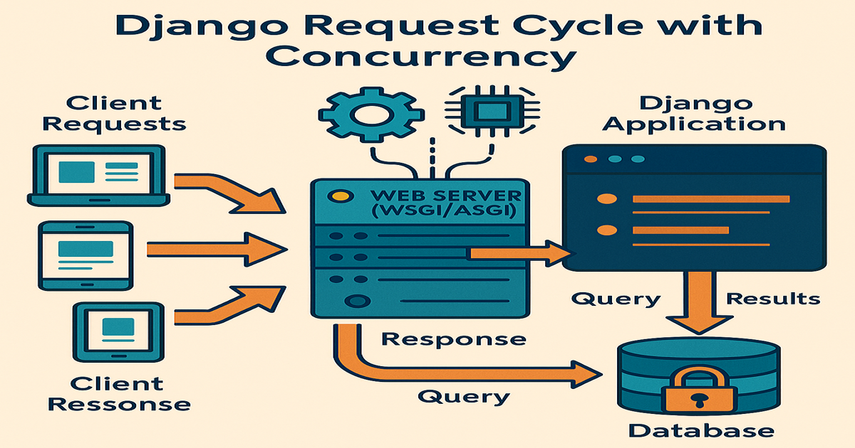 Concurrency in Django: Complete Guide with Examples (WSGI, ASGI & Database Locks) | Medium