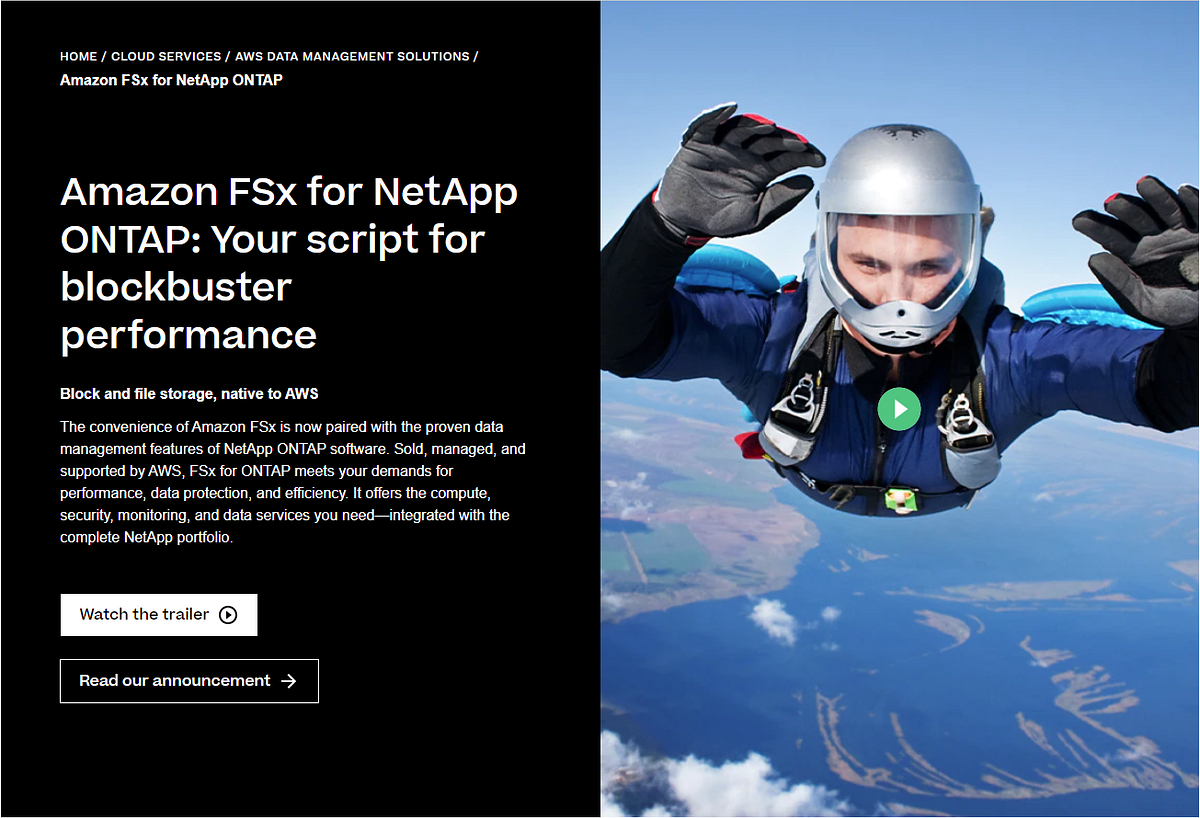 บริการใหม่บน AWS : FSx for ONTAP. เมื่อสองสัปดาห์ก่อน NetApp… | by ...
