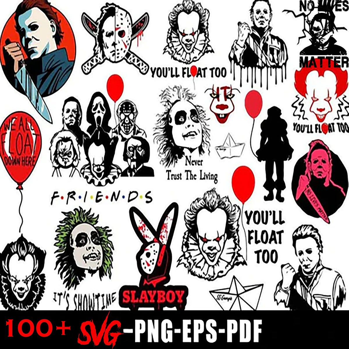 100+ Horror SVG Bundle Halloween Horror SVG Horror Friends svg Horror ...