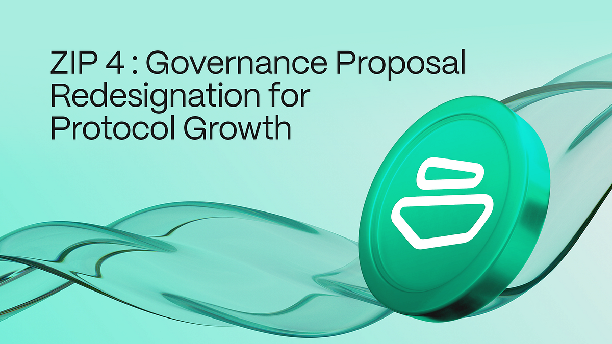 ZIP 4 Governance Proposal: Redesignation for Protocol Growth | by elena ...