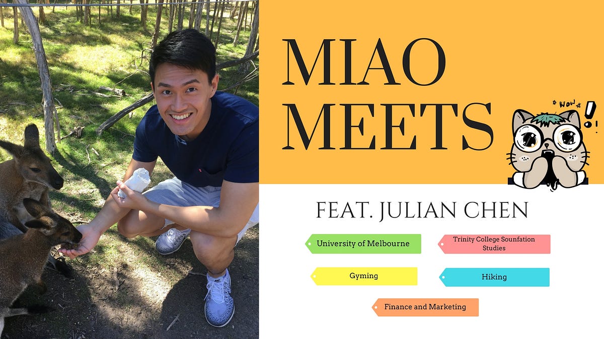 Miao Meets Julian: I Decided to Go to Australia to Further my Studies ...