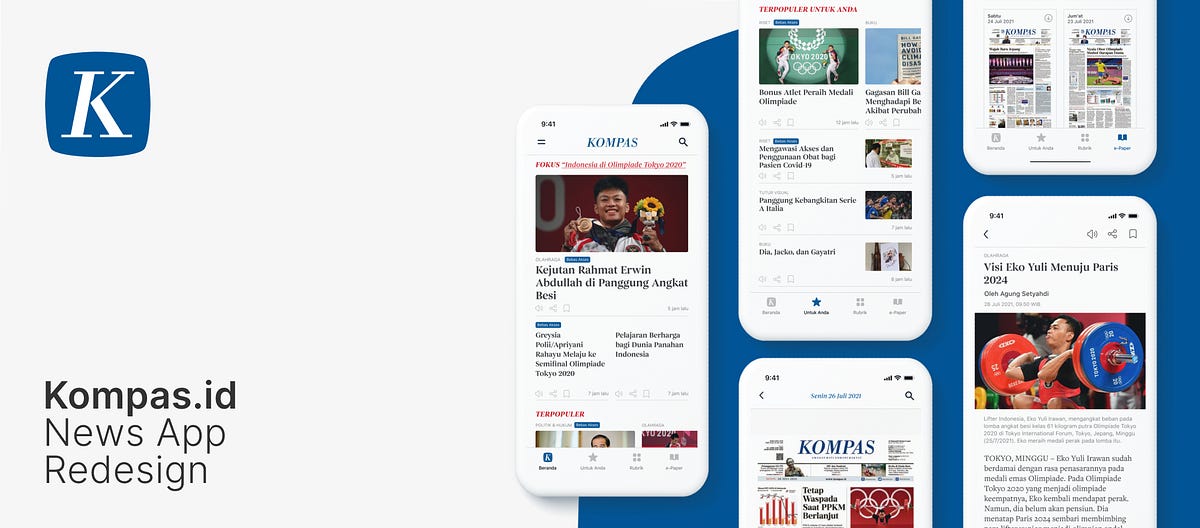Kompas.id App Redesign. Redesign the Kompas.id app to make user… | by ...
