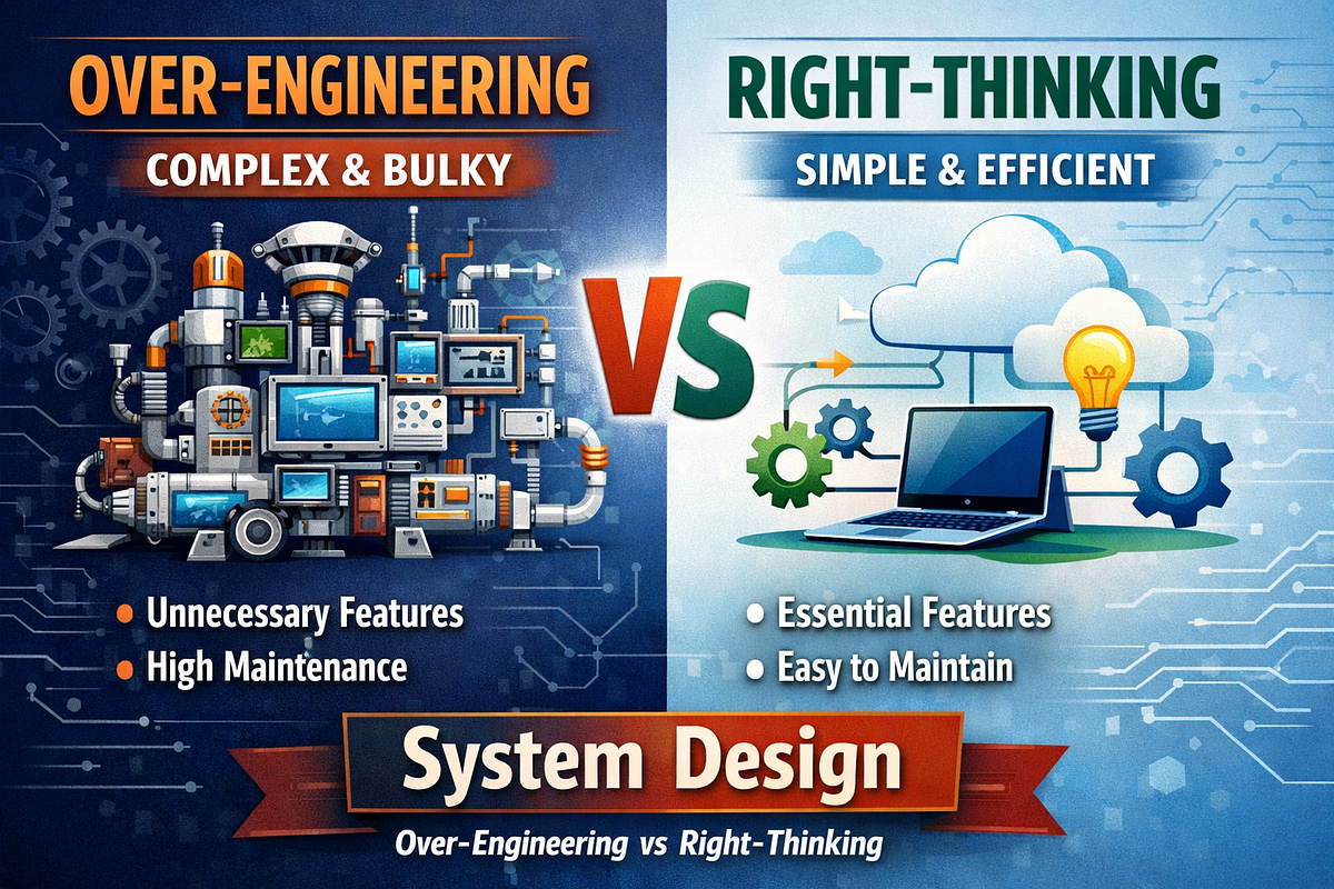 Over-Engineering vs Right-Thinking in System Design | by Ankush kunwar ...