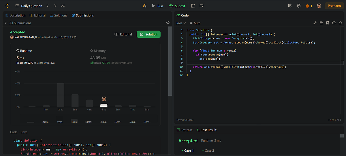 100DAYS OF LEETCODE CHALLANGE. #DAY-17 (349-Intersection of Two… | by ...