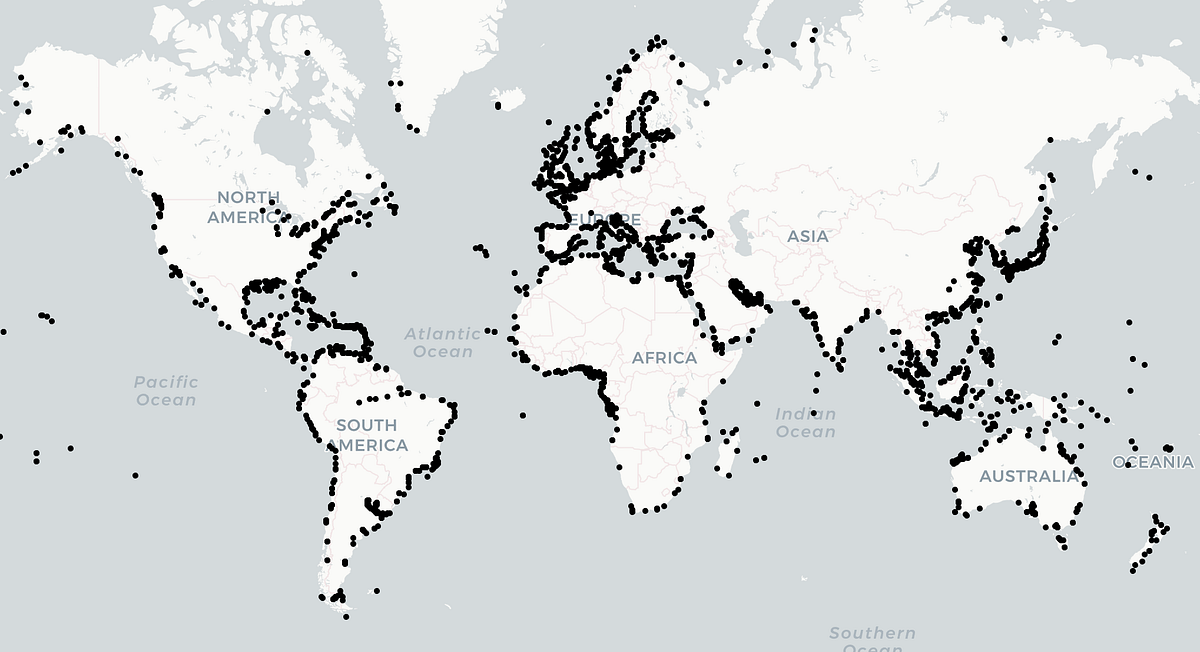 Free Worldwide Port Dataset. Today I released a dataset that… | by ...