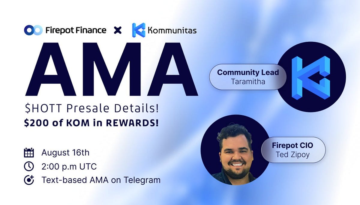 FIREPOT FINANCE X KOMMUNITAS TELEGRAM AMA RECAP | by Kingsleymark | Aug ...