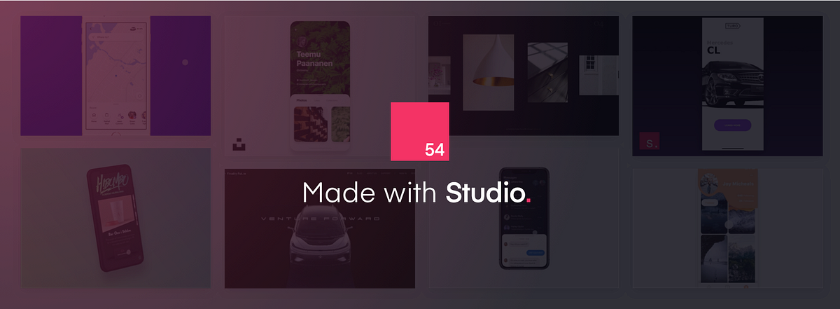 Made with Studio #54. An inspiration gallery from the… | by Muzli ...