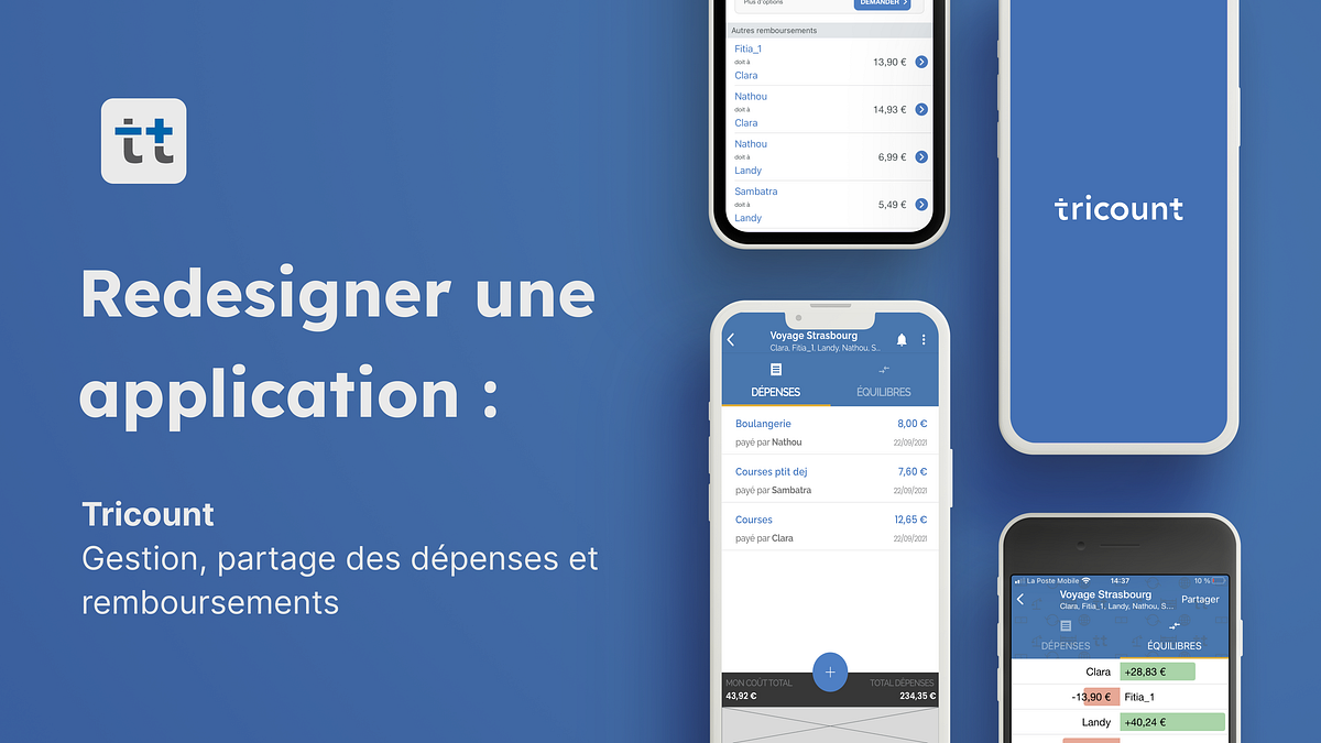 UI case study : Redesign de l’application Tricount | by Tiavina Ratrema ...