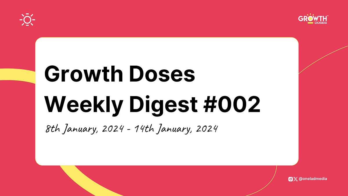Growth Doses Weekly Digest #002. 8th January, 2024 – 14th January, 2024 ...